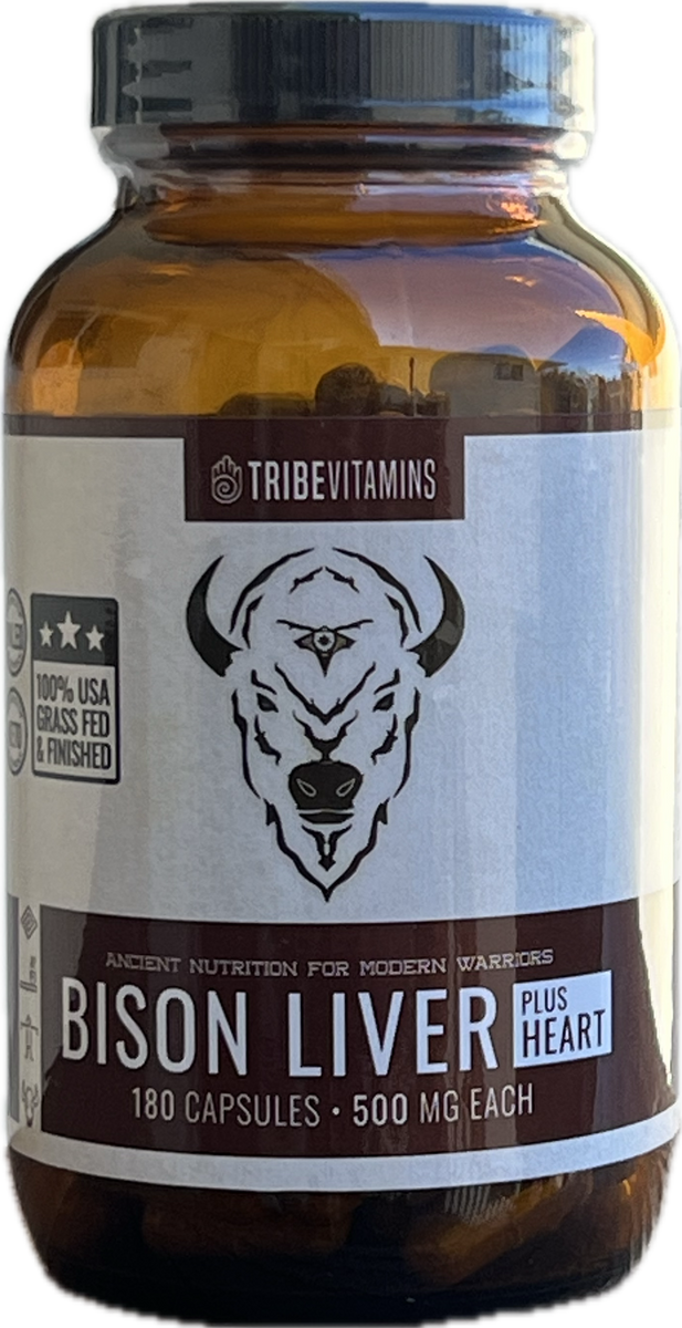 100% Grass-Fed Bison Liver (with Heart Added) – Tribe Vitamins